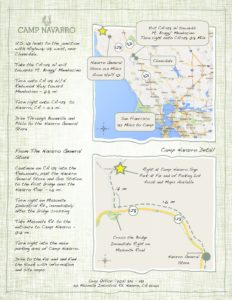 Directions Map - Custom Camps